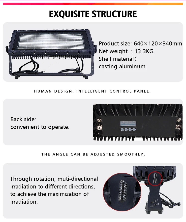 1344*0.5W Outdoor IP65 Waterproof DJ Pixel Strobe Light DMX RGB 600w ...