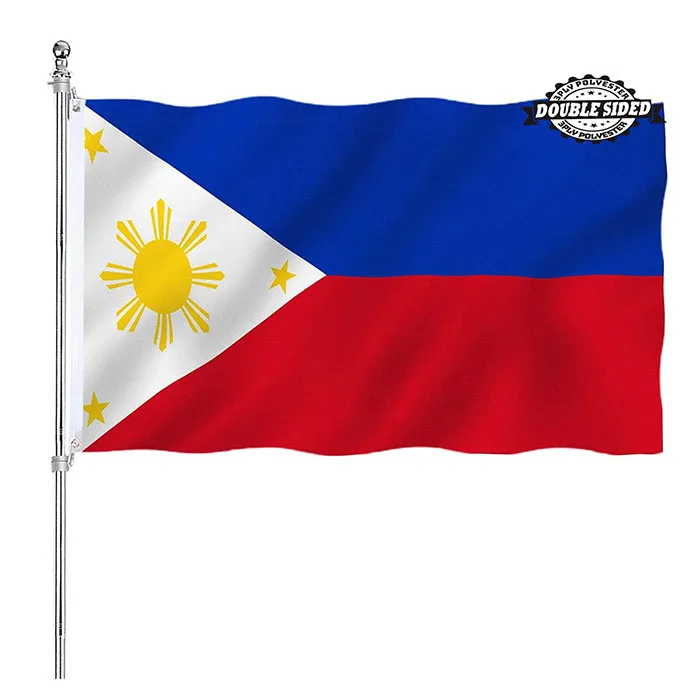 Filipino Philippines Flag 3x5 Double Sided Philippine Flags Outdoor ...