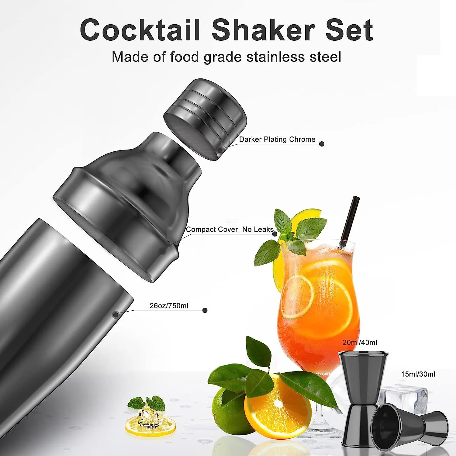 Cocktail Bottle,Equipped With Rotating Bracket,Stainless Steel ...
