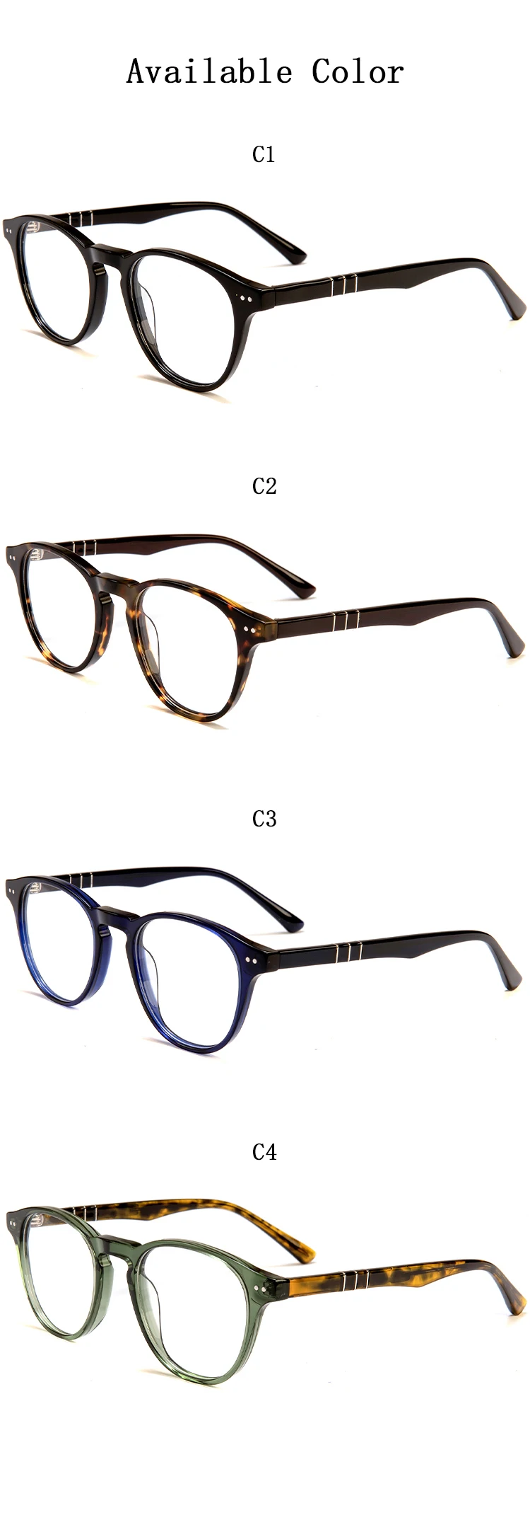 New Design Eyeglasses Frames 2023 Men Women Retro Vintage Small Round ...