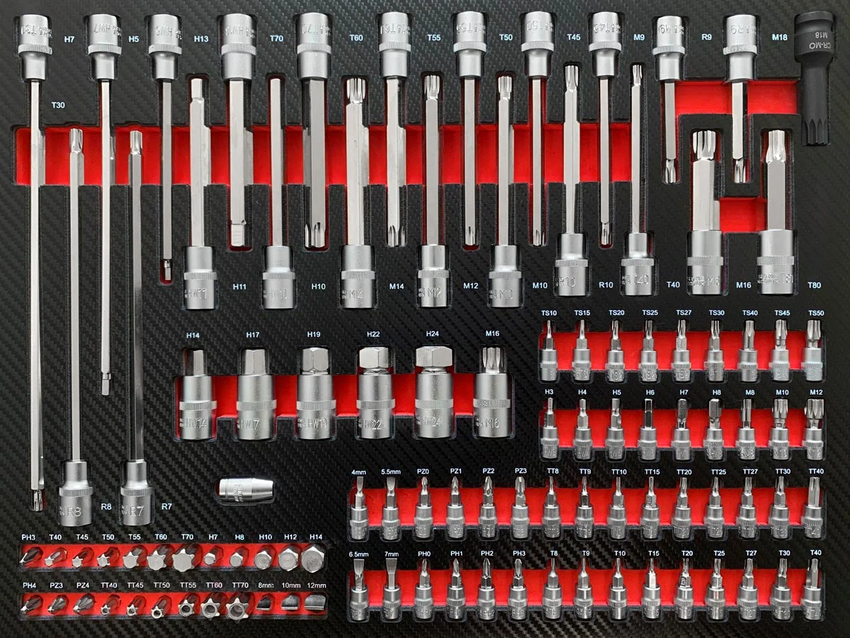 RTTOOL Customizable 9-Drawer Stainless Steel Tool Trolley with CRV 305 ...