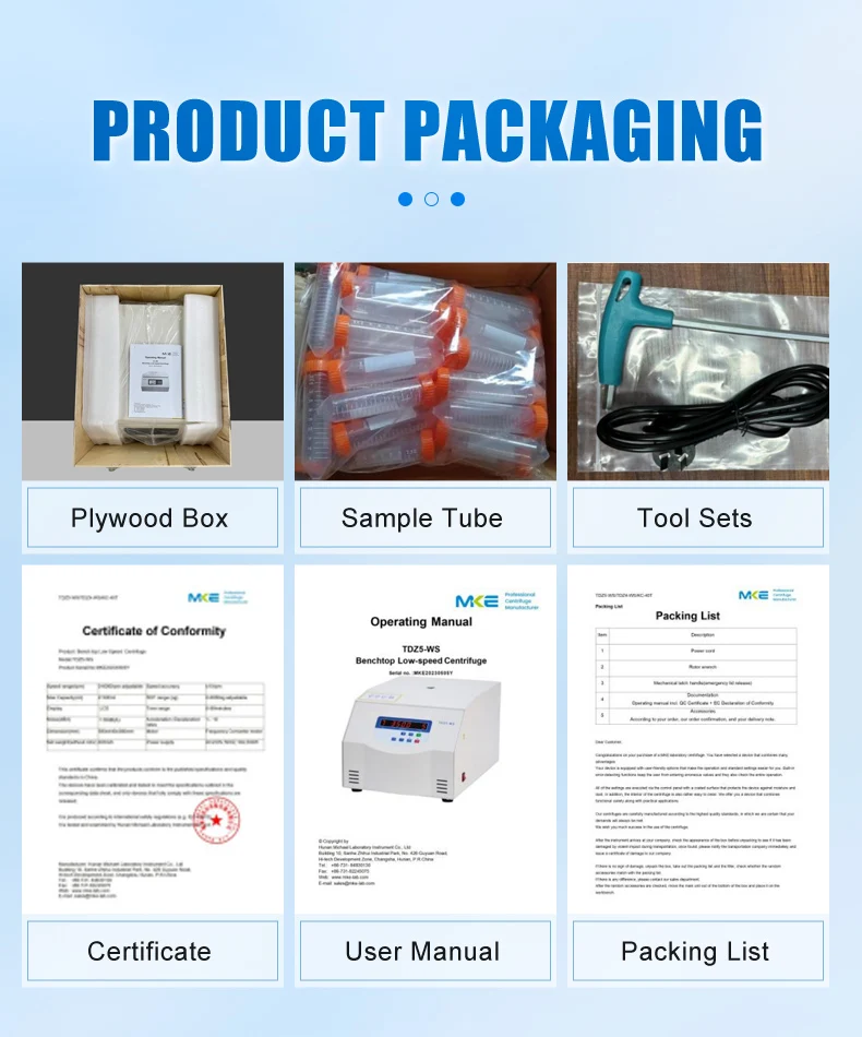 Mke 10000rpm High Speed Centrifuge With Over Temperature Protection And ...