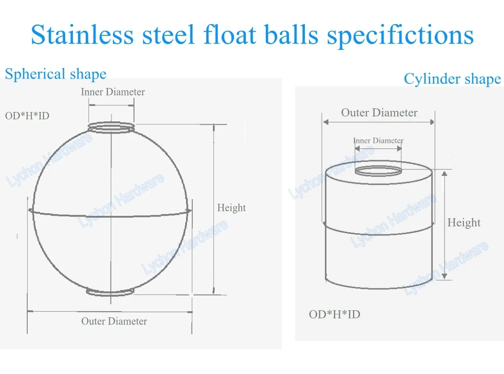 Downhole Tank Float Hollow Metal Sphere 40mm 50mm Stainless Steel ...