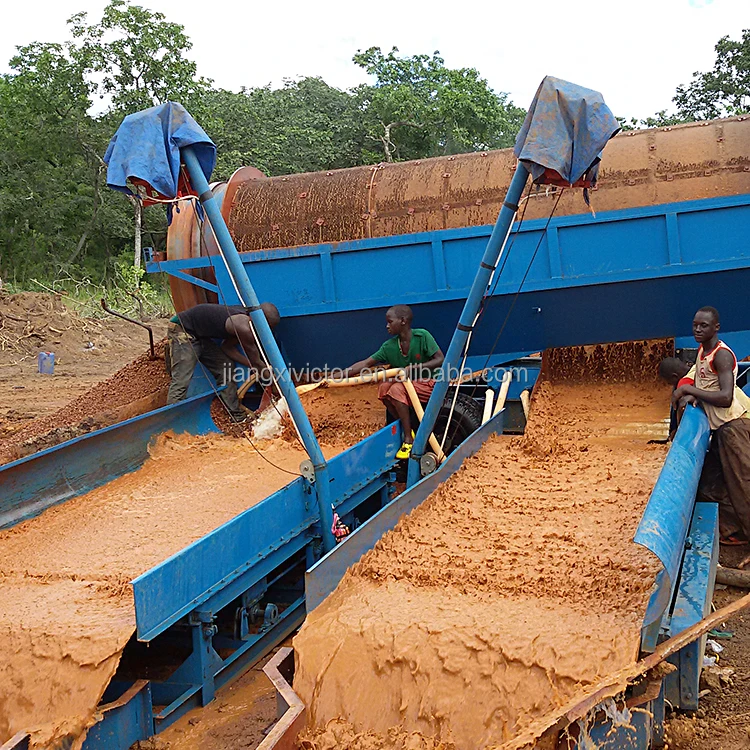 Alluvial Gold Mining Equipment Vibrating Sluice Box Gold Sluice Machine ...