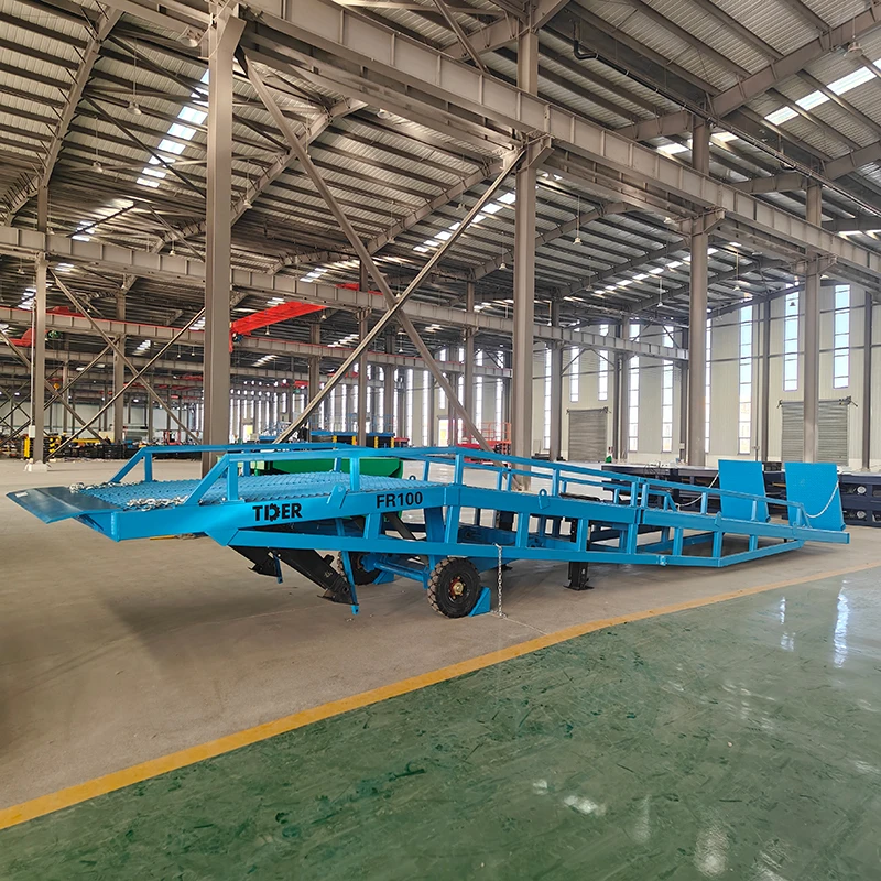 TDER Hydraulic Container Unloading Equipment - 10ton Forklift Dock Ramps