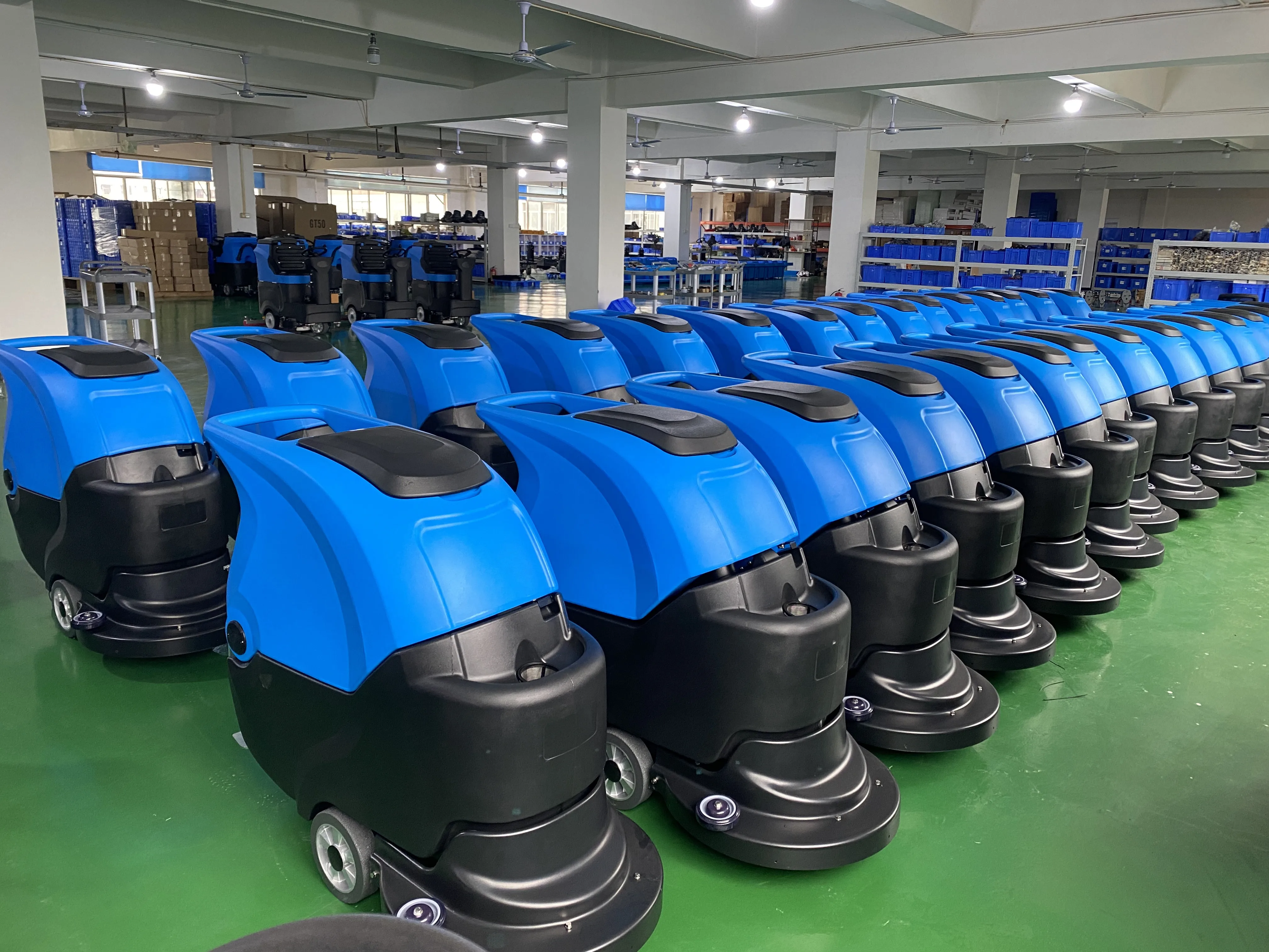 Electric Cleaning Machine - Efficient Factory Floor Scrubber