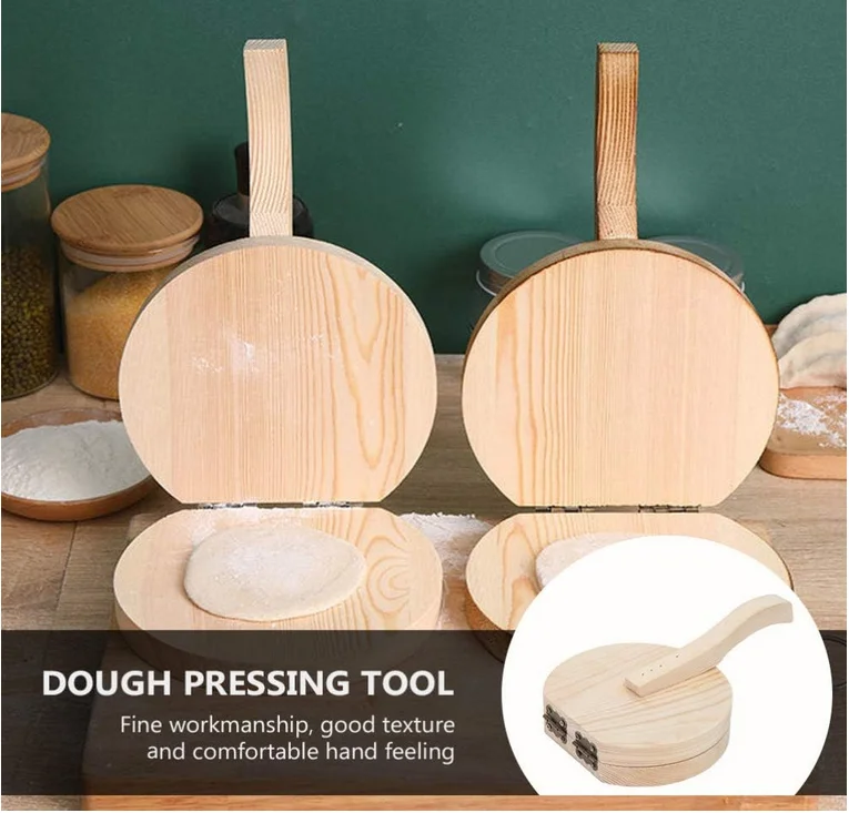 Wood Tortillera Presser Made From Natural Food-grade Acacia Wood Use ...