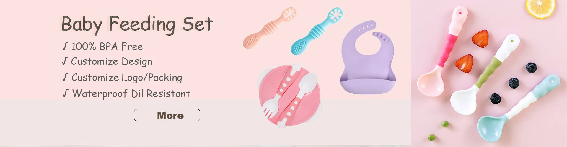 Silicone Baby Toddler Plate Feeding Non Spill Proof Feeding Bpa Free ...