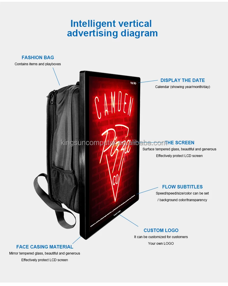 Backpack Billboard - Portable Digital Advertising Solution