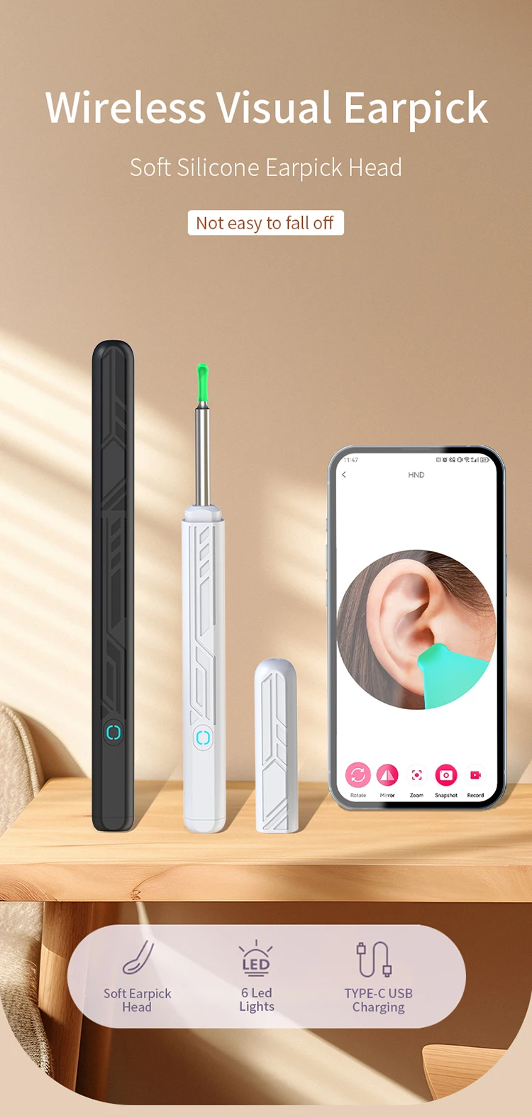 Smart Visual Ear Washer - Efficient Ear Wax Removal Kit