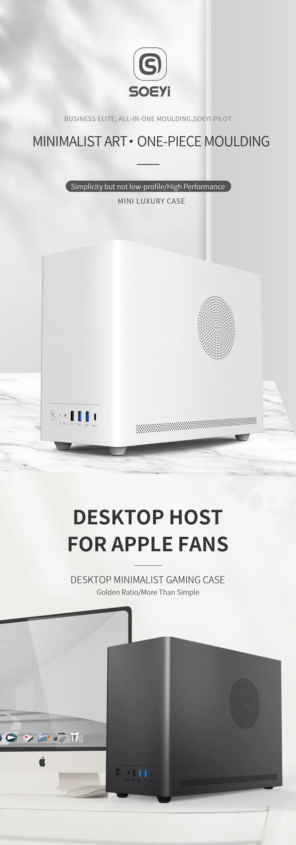 Factory PC Cpu Cabinet Casing Desktop Integrated Display Chassis MATX ...