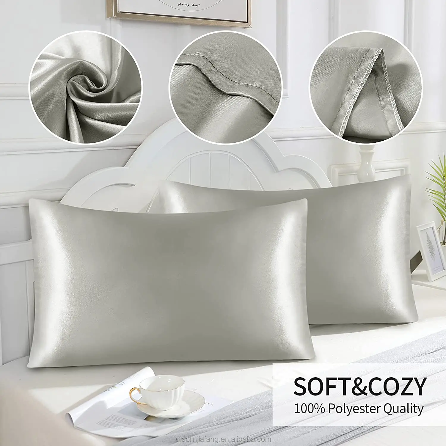 Shop Custom Color Christmas Gifts - Soft Silk Pillowcases