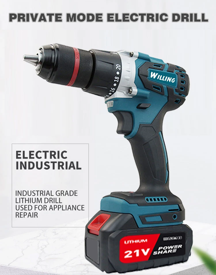 Brand New Hand Drilling Machines 13mm Chuck 21v Power Drills Taladro ...