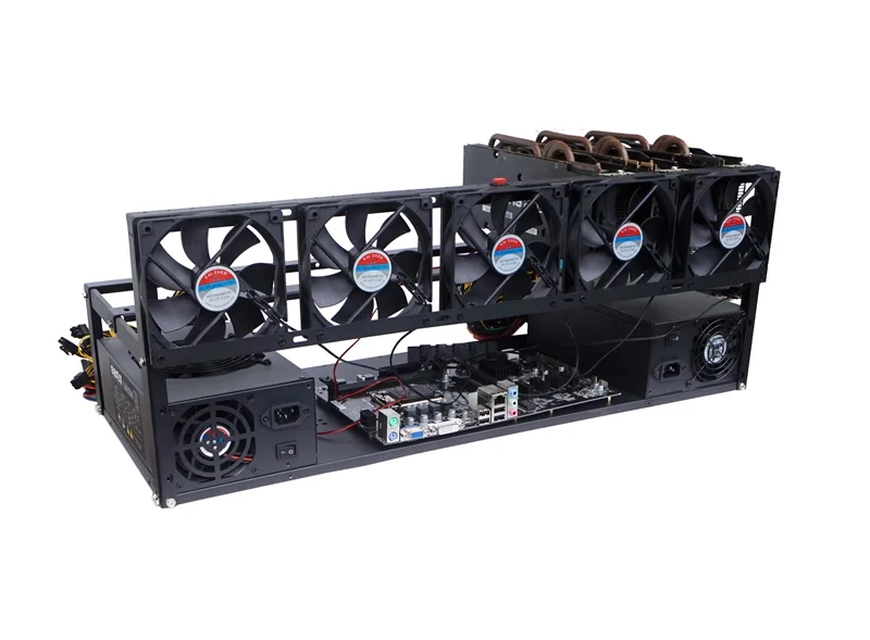 6 Gpu 8 Gpu 12 Gpu Slots Stand Durable Case With Psu And Motherboard ...