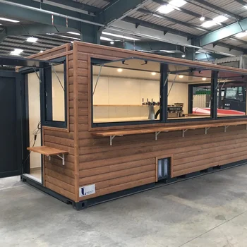 20ft Modern Prefab Shipping Container Coffee Shops 40ft Mobile Cafe ...