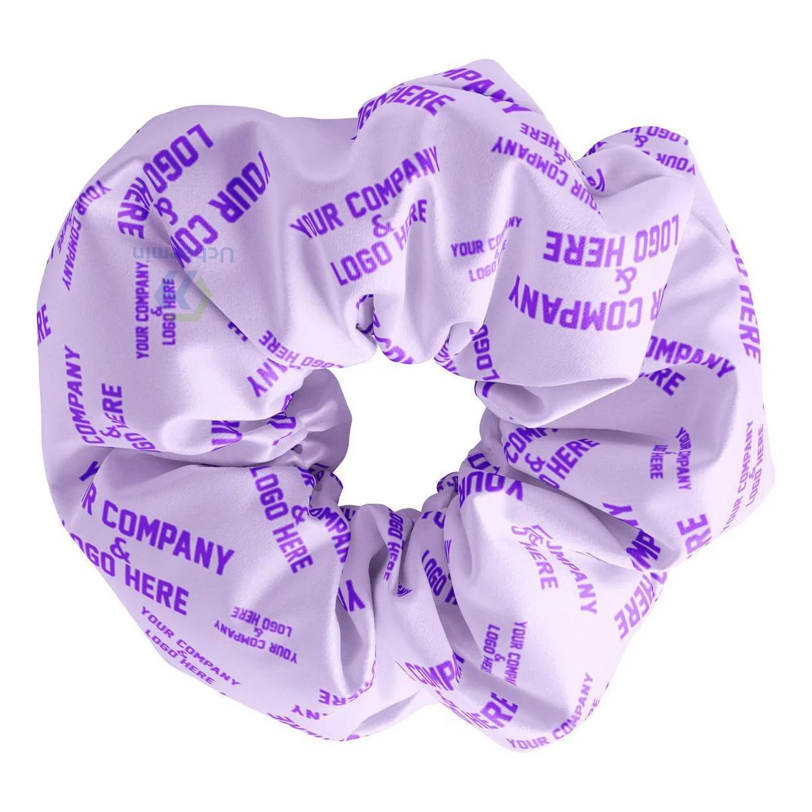 Promotional Various Durable Purple Satin Hair Ties Custom Personalized ...