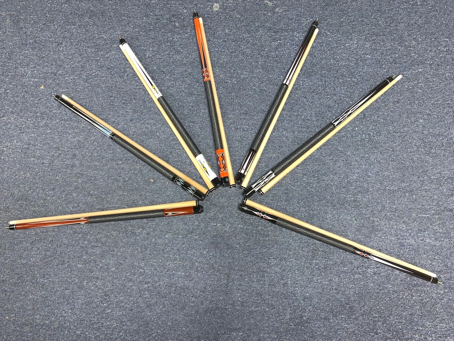 4pcs 1/2pc Jointed Pool Cues - Durable & Versatile Sticks