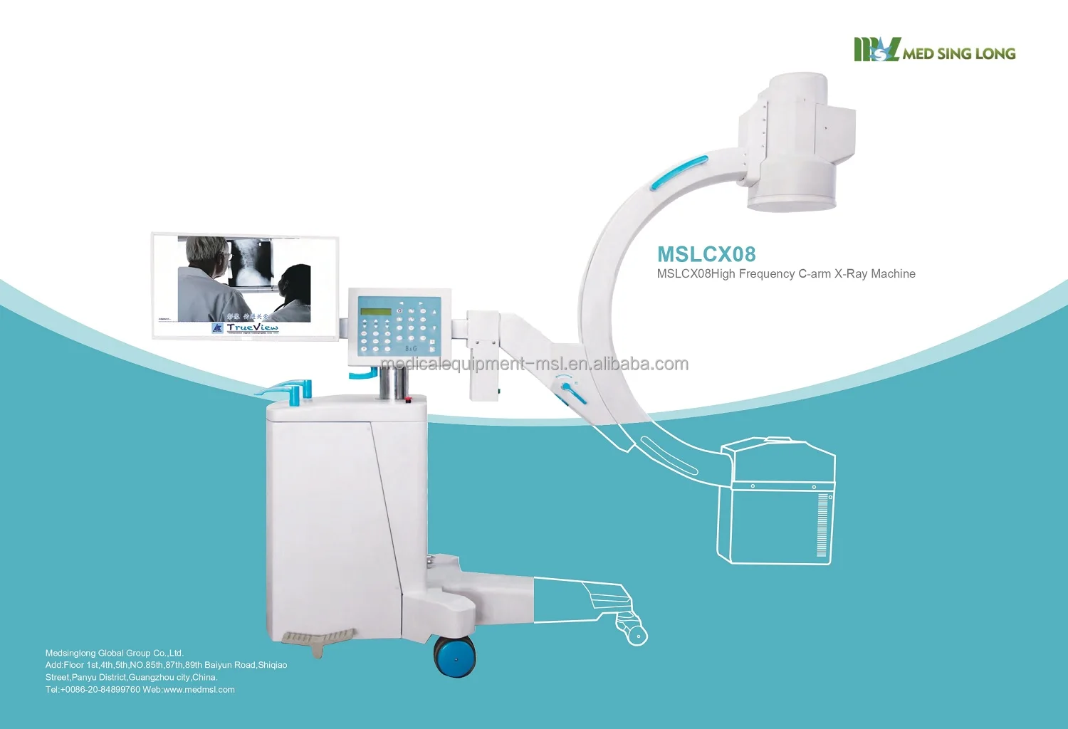C Arm X Ray Machine Digital Dr - Mini C Arm Fluoroscopy