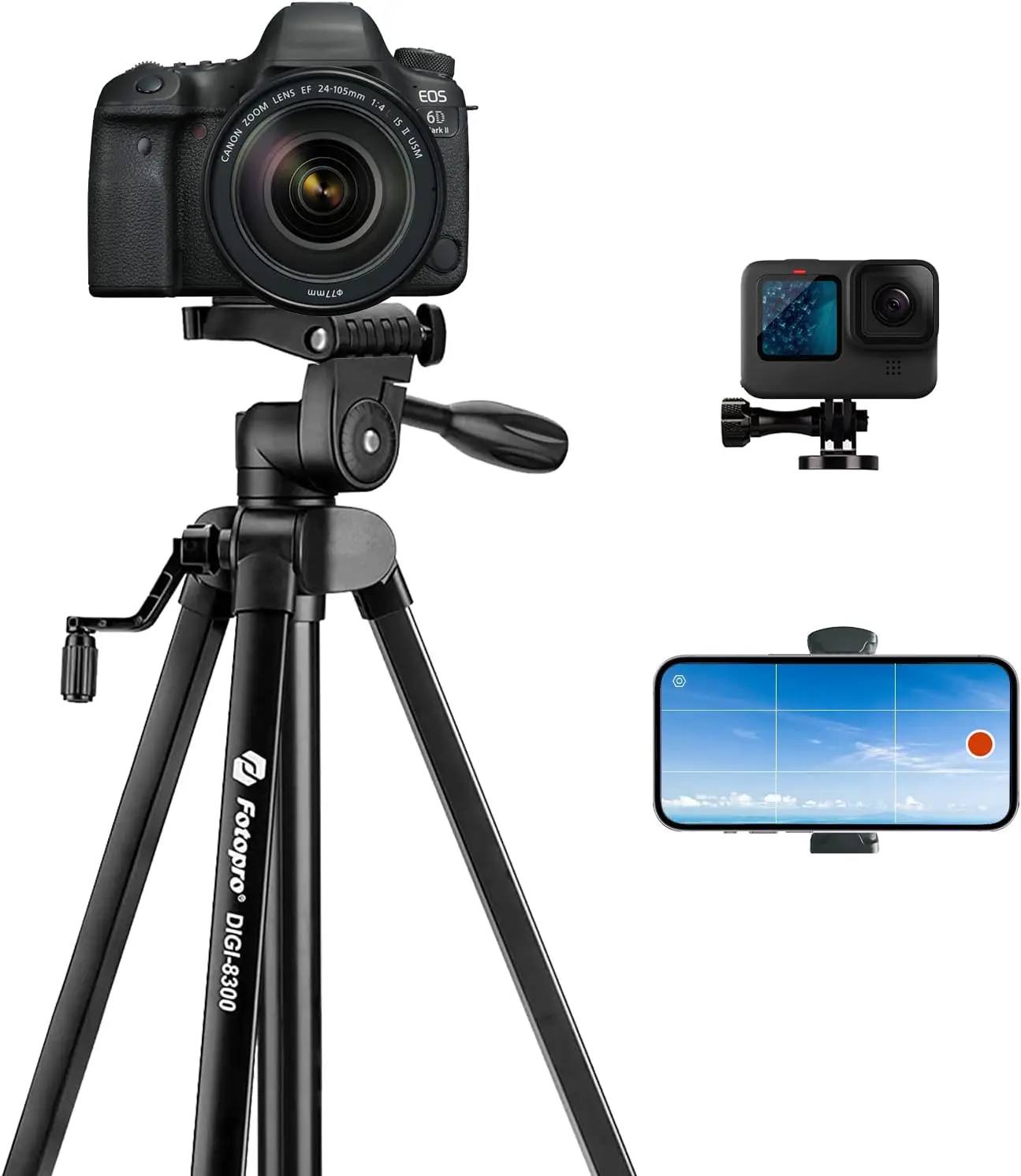 Alibaba.com: Fotopro DIGI-8300 Aluminum Travel Tripod Stand 60 Inch ...