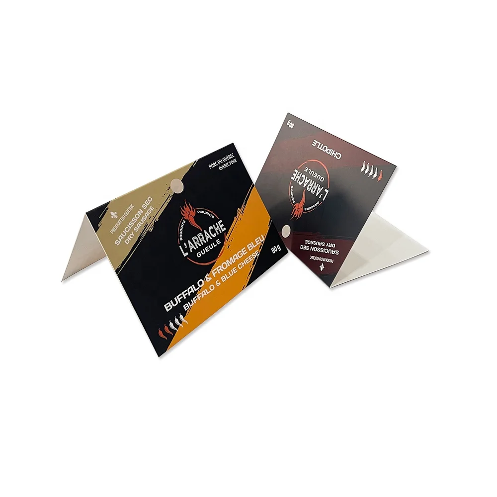Retail Tags Packaging Design Custom Cardboard Header Card Printing ...