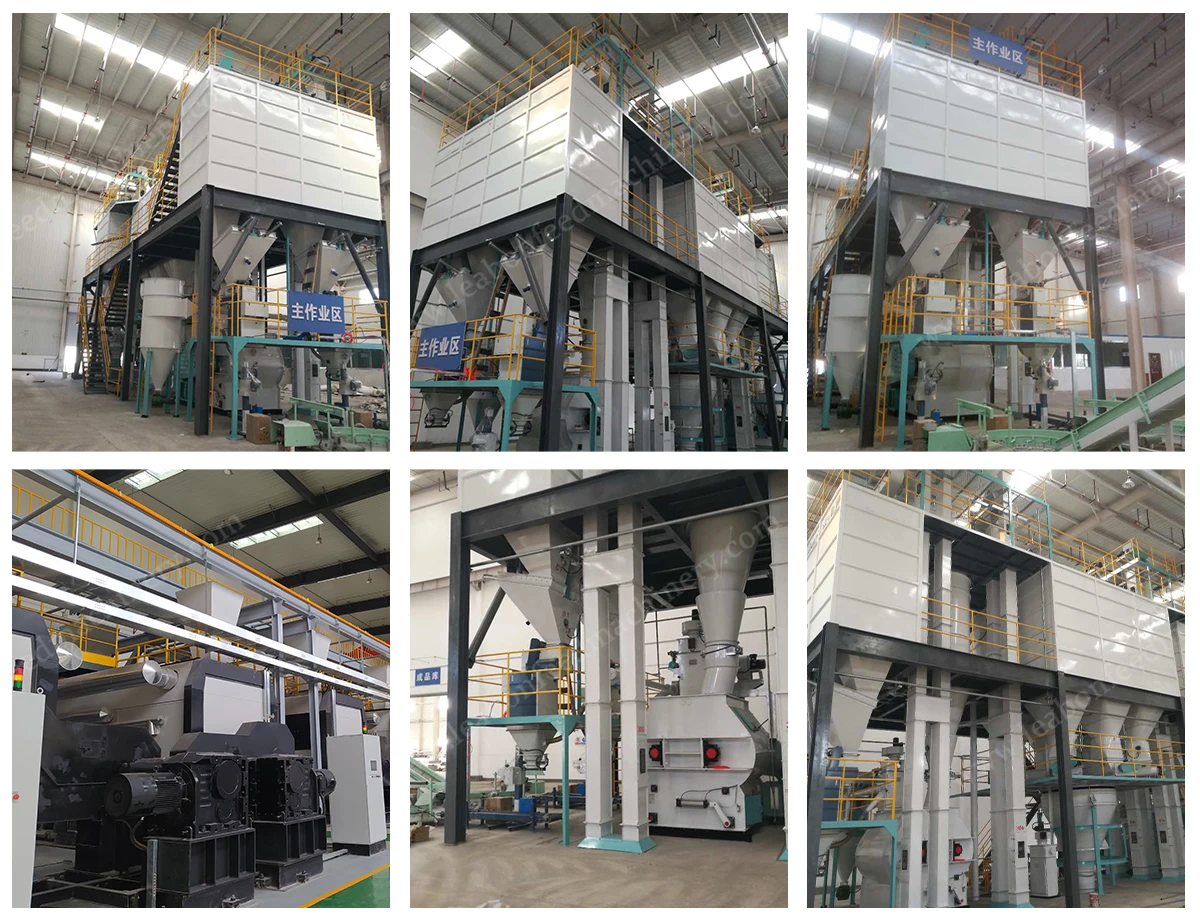3-5T/H Poultry Cattle Feed Processing Machine by LEABON