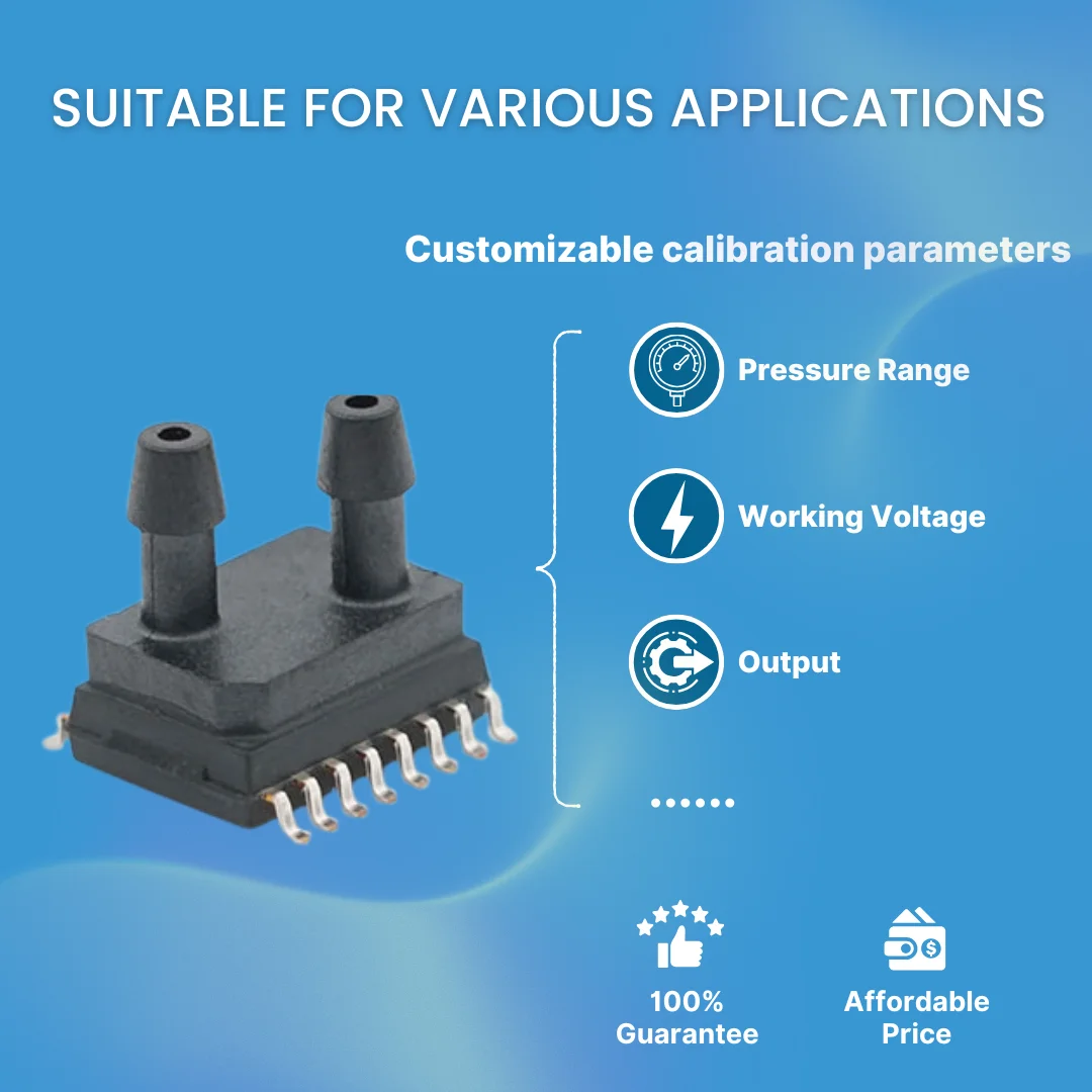 Micro Differential Pressure Sensor XGZP6891A, Piezoresistive Silicon ...