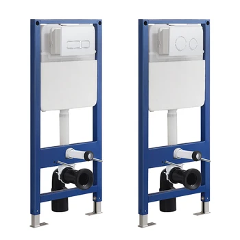 Bathroom Wall Hung Toilet Concealed Cistern Dual Flush Hidden Wc Water ...