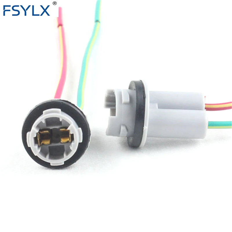 Fsylx T10 Wedge Base Socket Grey Led T10 Socket Bulb Adapter T10 Bulb ...
