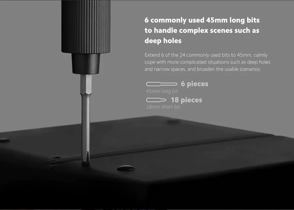 Global Xiaomi Mi Electric Precision Screwdriver Type-c Rechargeable ...
