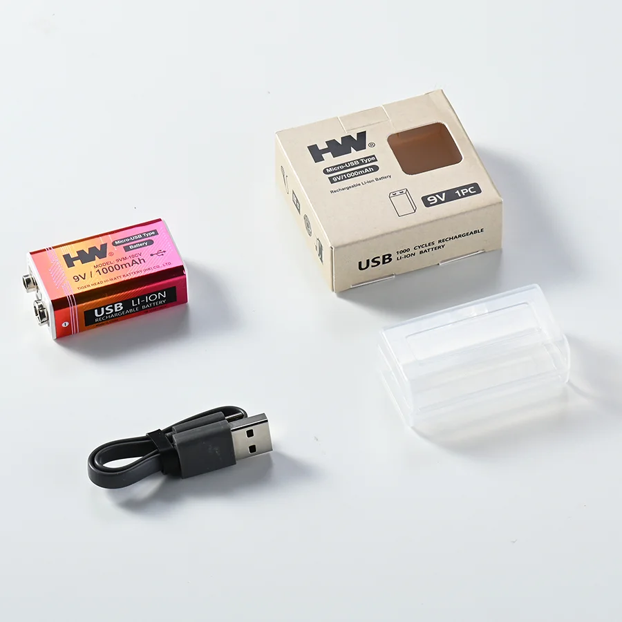 Tiger Head Battery Lithium Most Popular Rechrageble Li-ion Battery 9v ...