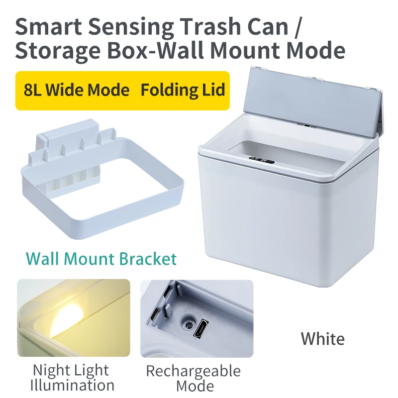 Automatic Sensing Desktop Foldable Multi-grid Smart Storage Box With ...