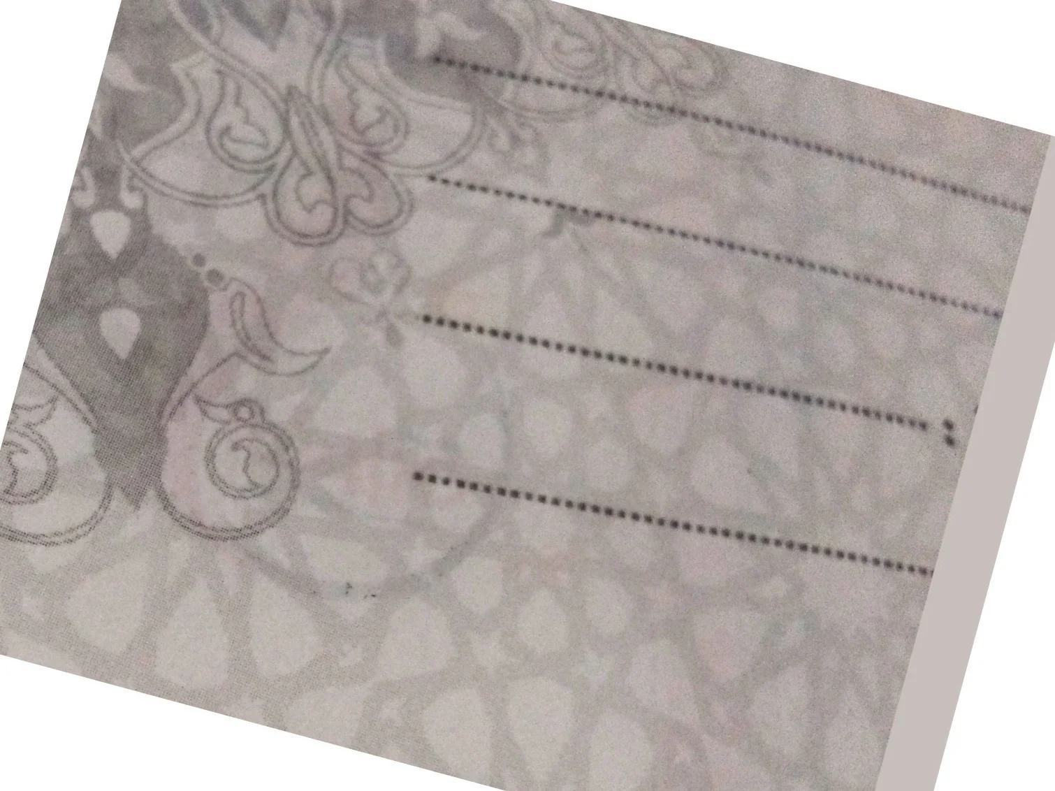 Watermark Fiber Security Paper - Customized Hologram Transcripts