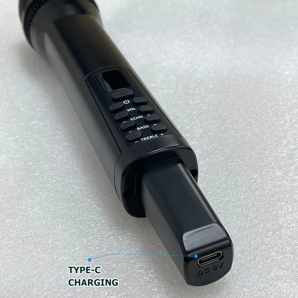 Portable 2.4g Wireless Microphone System Rechargeable Single Channel ...