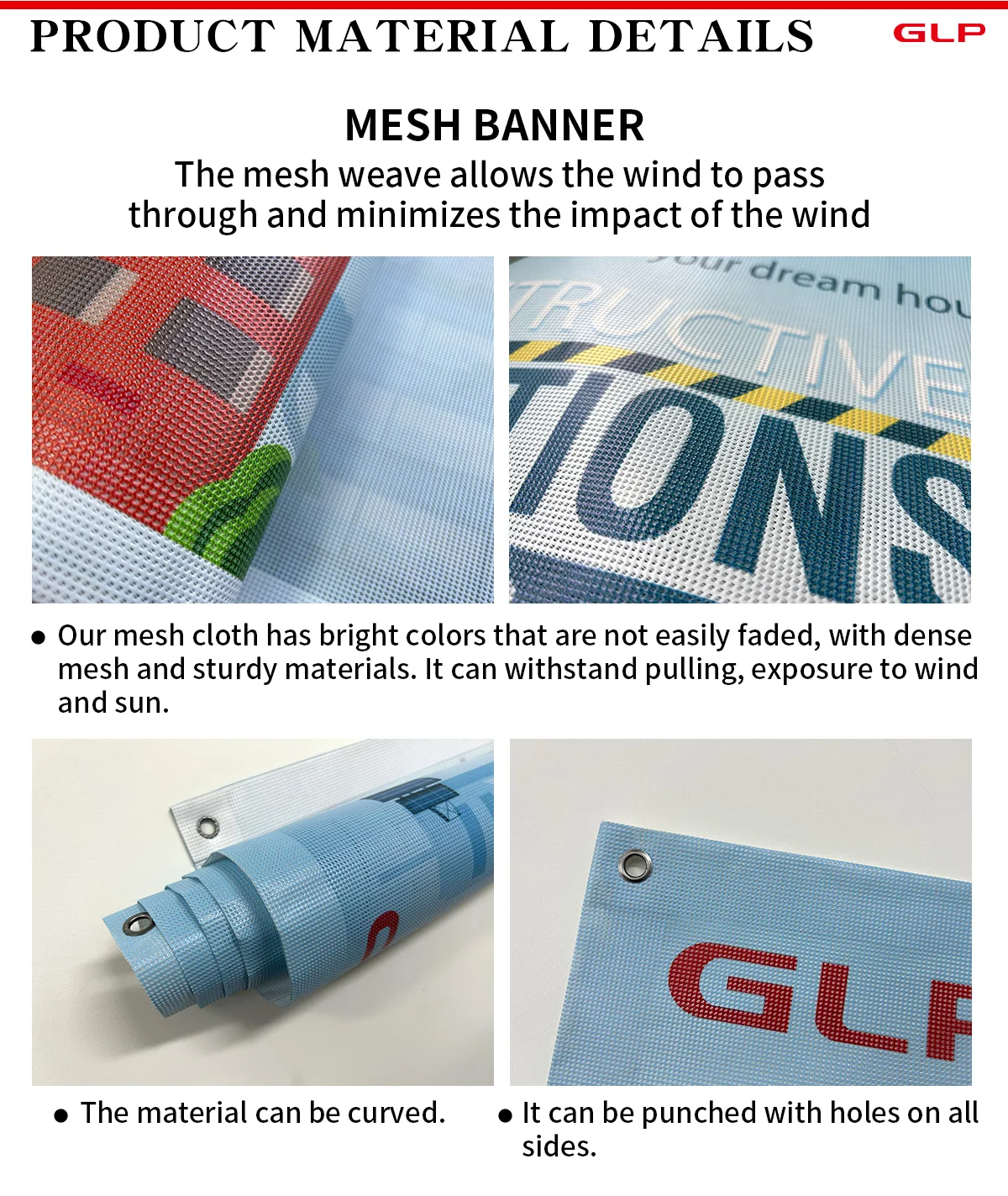 Custom Design Printing Fence Hanging Mesh Banner Custom Mesh Banner ...