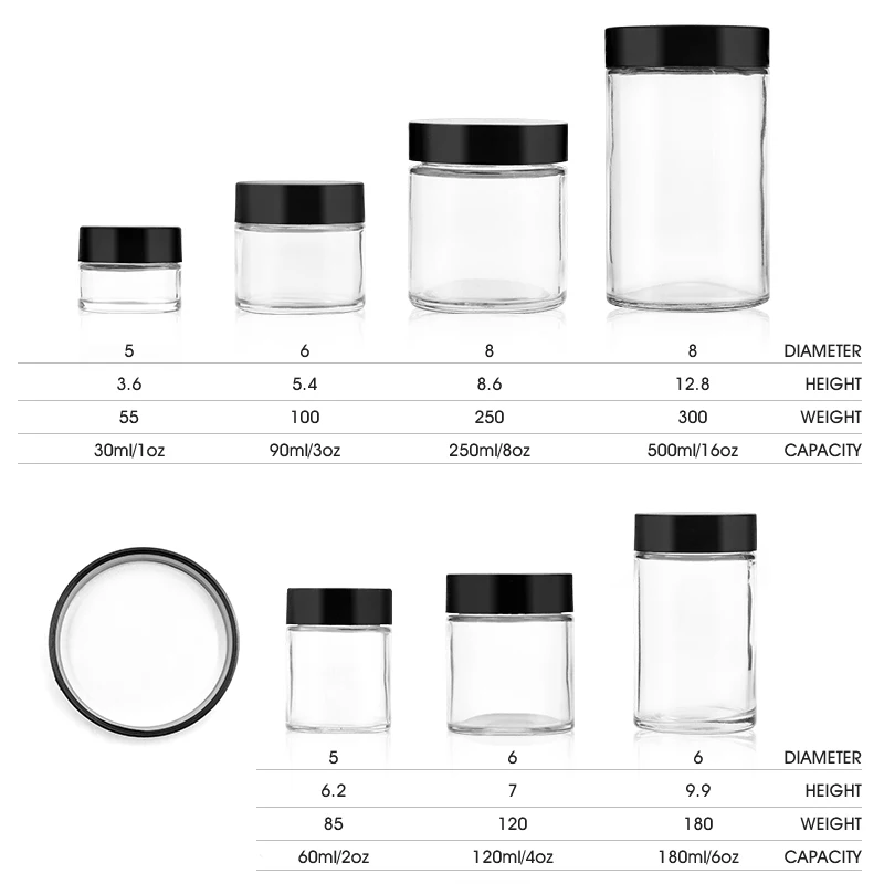 Child Resistant Glass Jars - Secure and Versatile Packaging