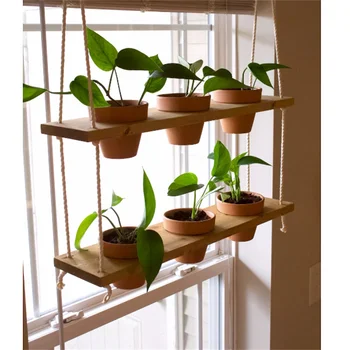 Rotating Window Plant Shelves Wooden Window Shelf For Plants Stylish ...