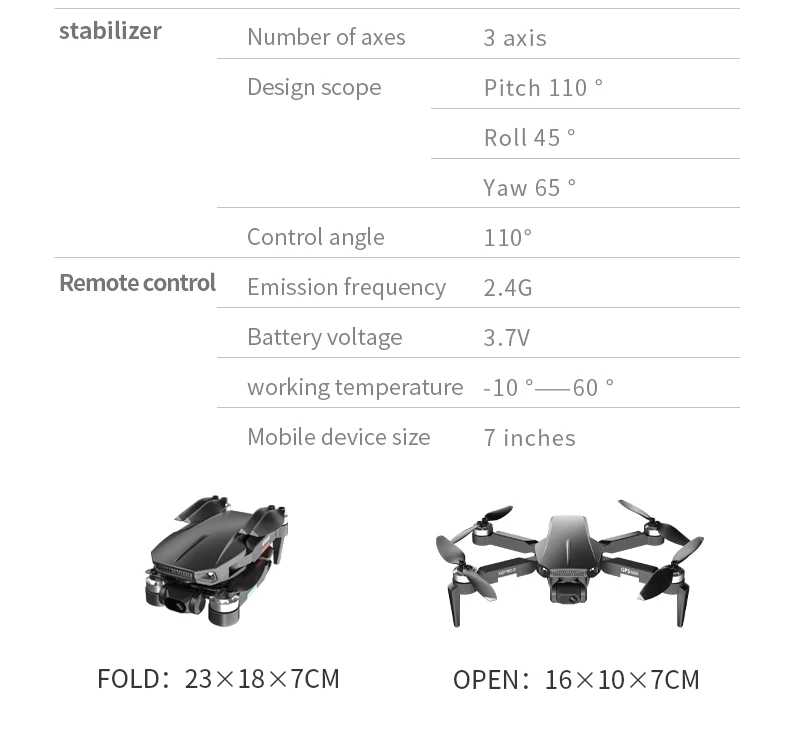X2 Pro Prosumer Drones Obstacle Avoidance Gps Three Axis Brushless Long ...