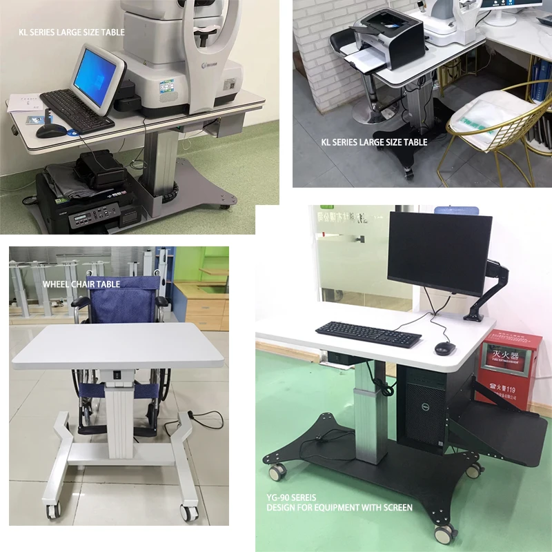 Wheel Chair Motorized Optometry Table Convenient For Disable Patient To ...