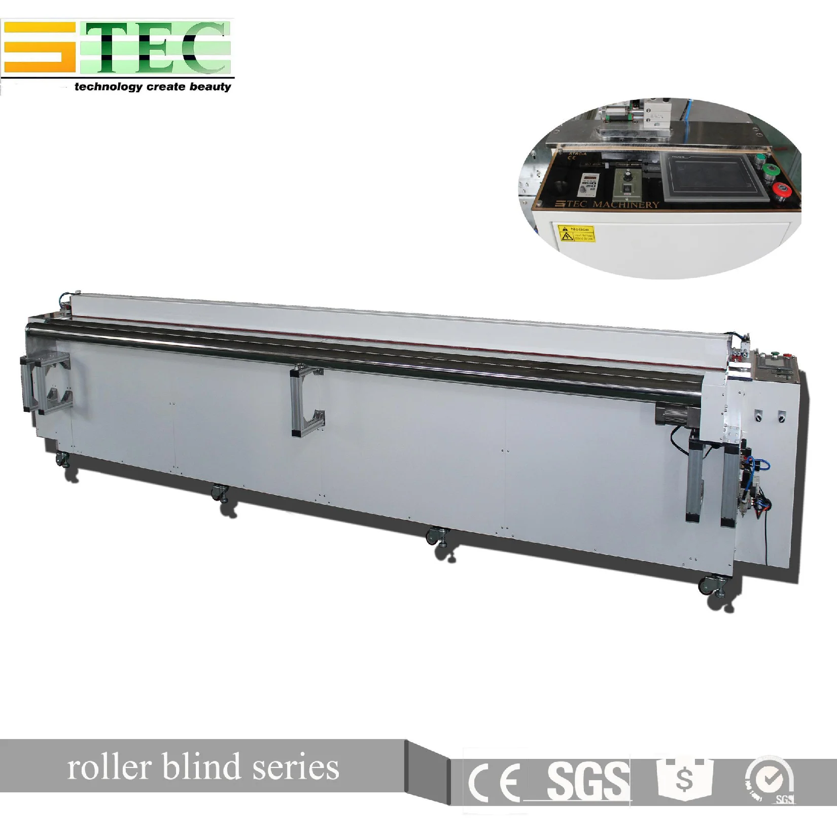 Semi Automatic Ultrasonic And Crush Roller Blind Fabric Cutting Machine ...