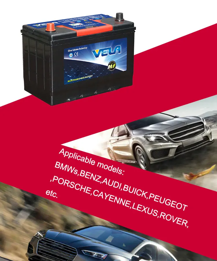 Korean Car Battery NX120-7L - Reliable MF Lead Acid Battery