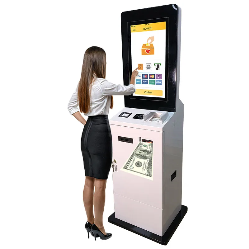 Ticket Dispensing Automatic Cash Exchange Receipt Recycler Machine ...