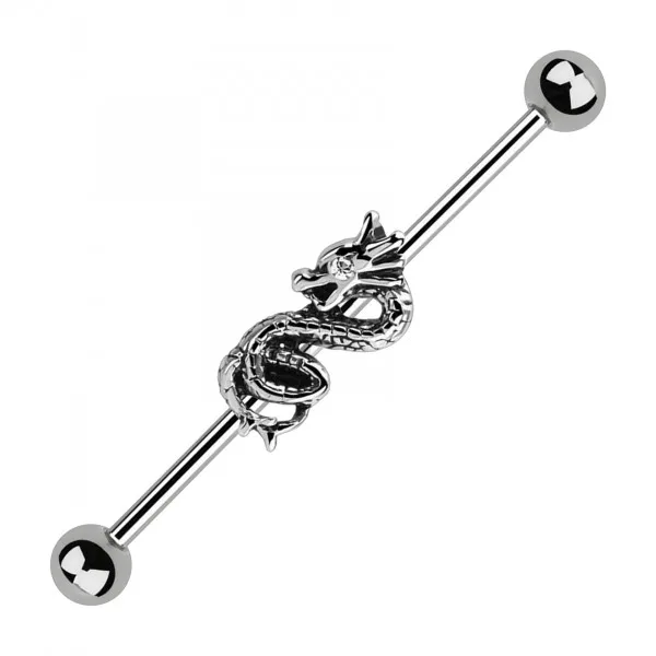 Industrial Piercing Earrings Dragon