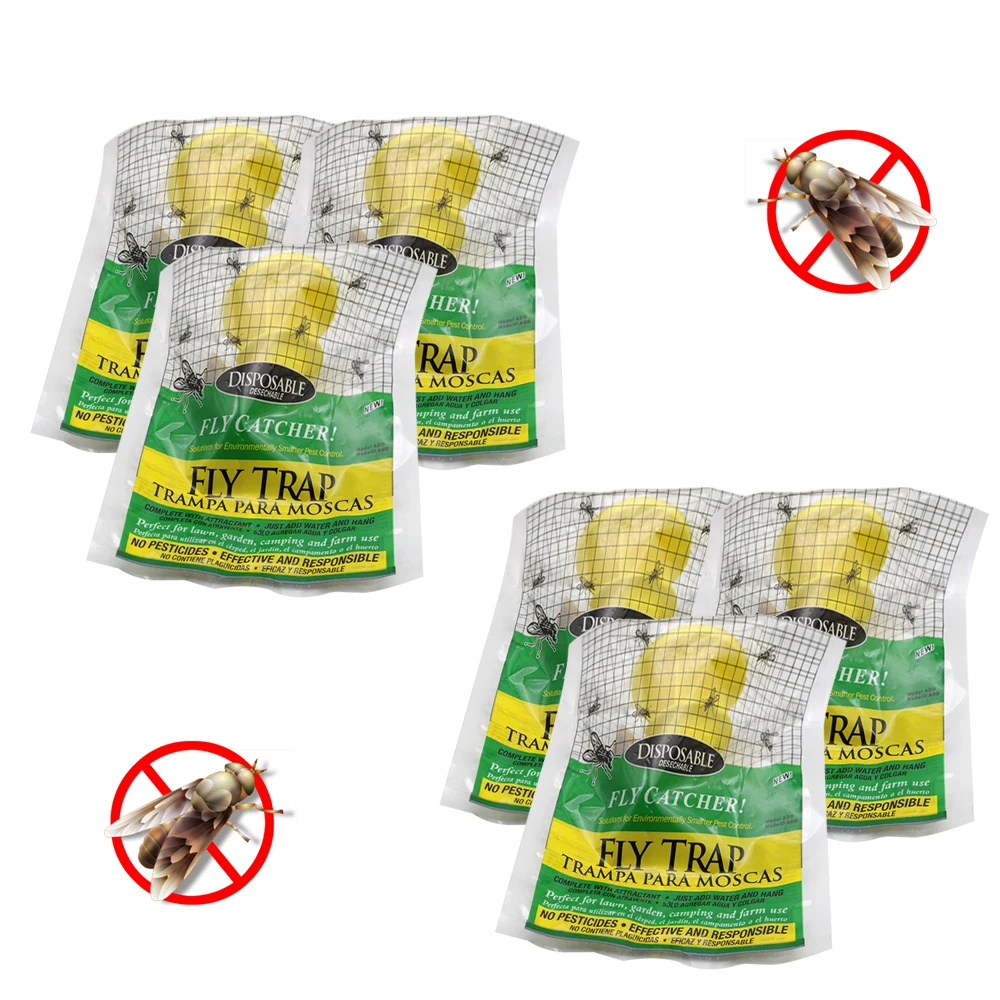 2023 Sy Fly Trap Outdoor Hanging Disposable Fly Fruit Trap Big Bag ...