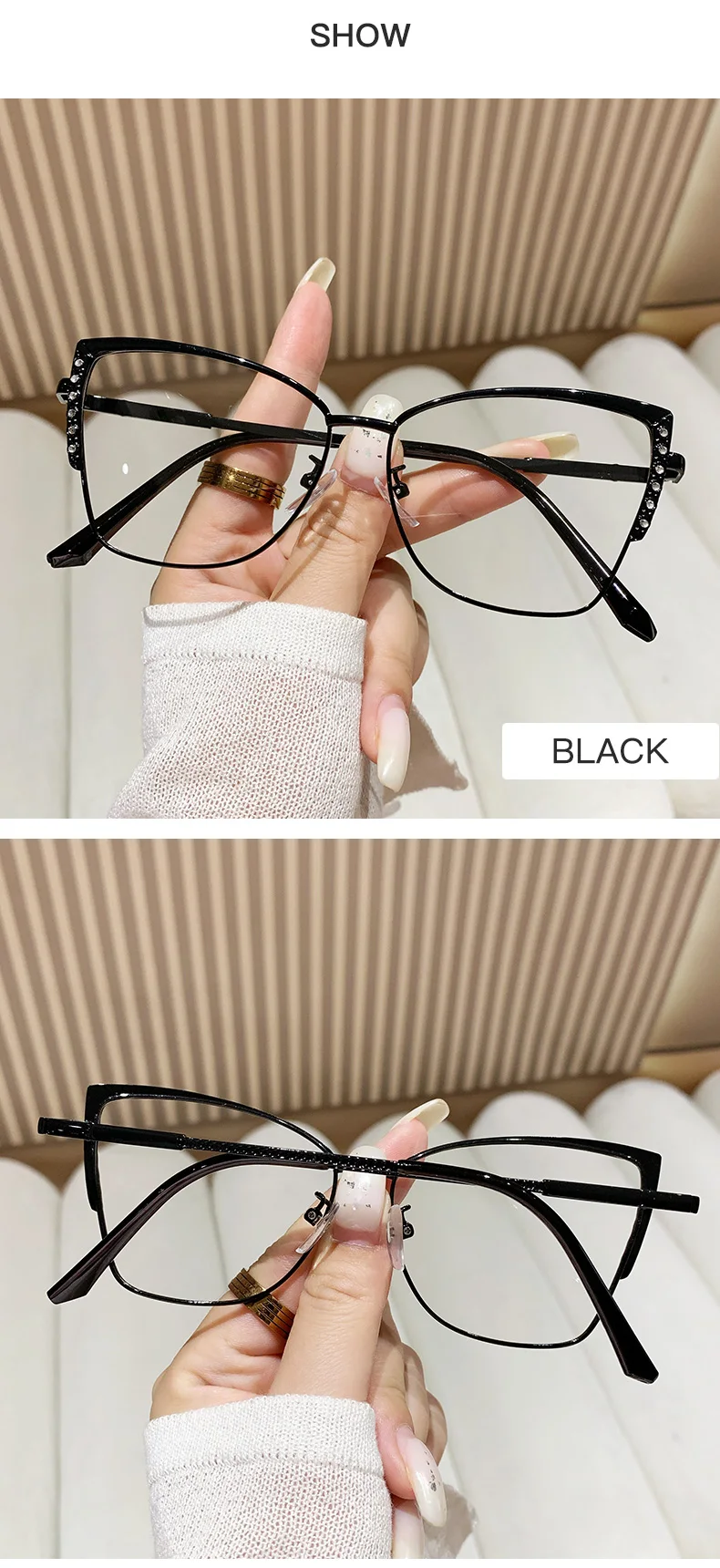 2023 Fashion Photochromic Anti-Blue Light Glasses by Poesos