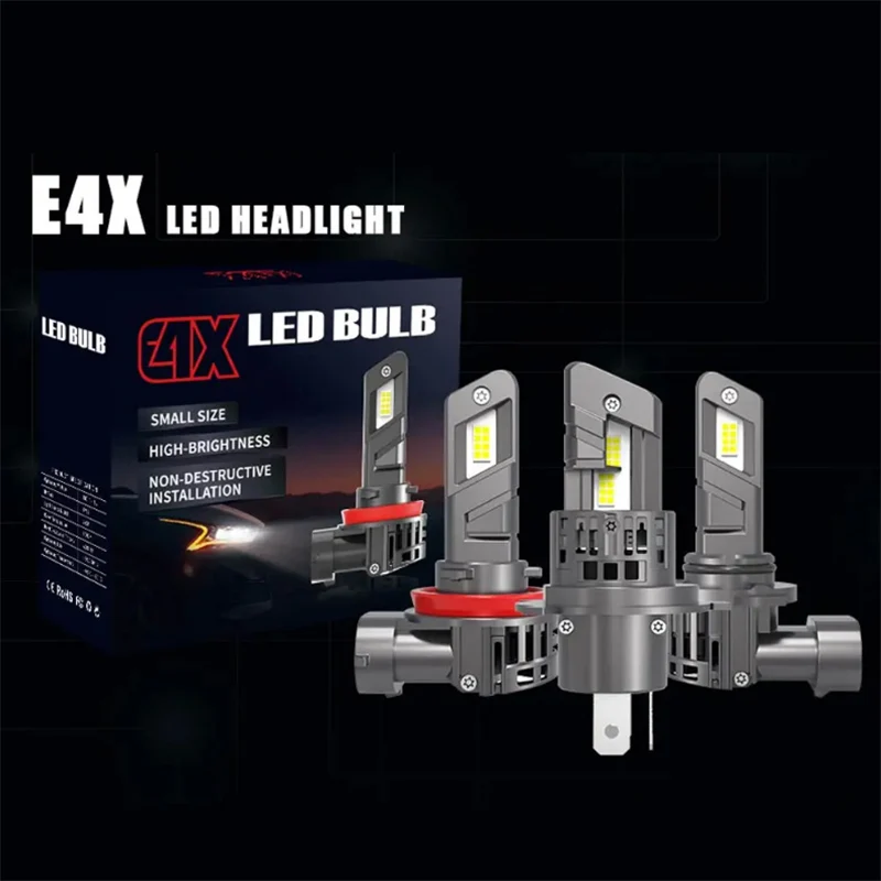 FSYLX OEM 50W E4X H7 LED Headlight Bulb for Cars & Trucks