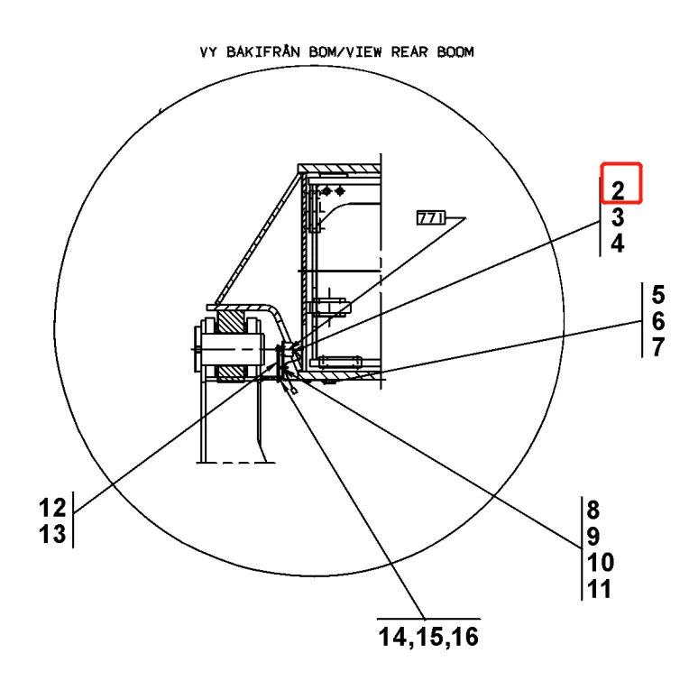 A40607.0100 for KALMAR DRF 400-450 Boom Length Sensor Pw613-35d/gs20