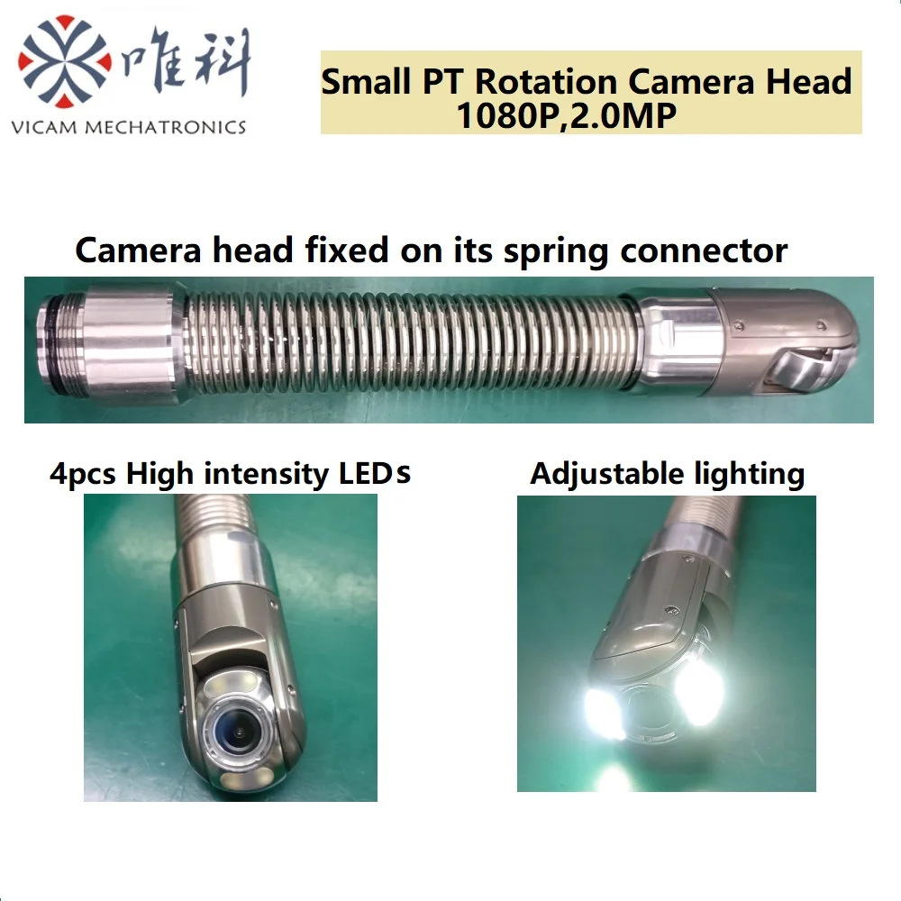 Vicam 33mm Pan Tilt Sewer Pipe Inspection Camera with Full HD Image ...