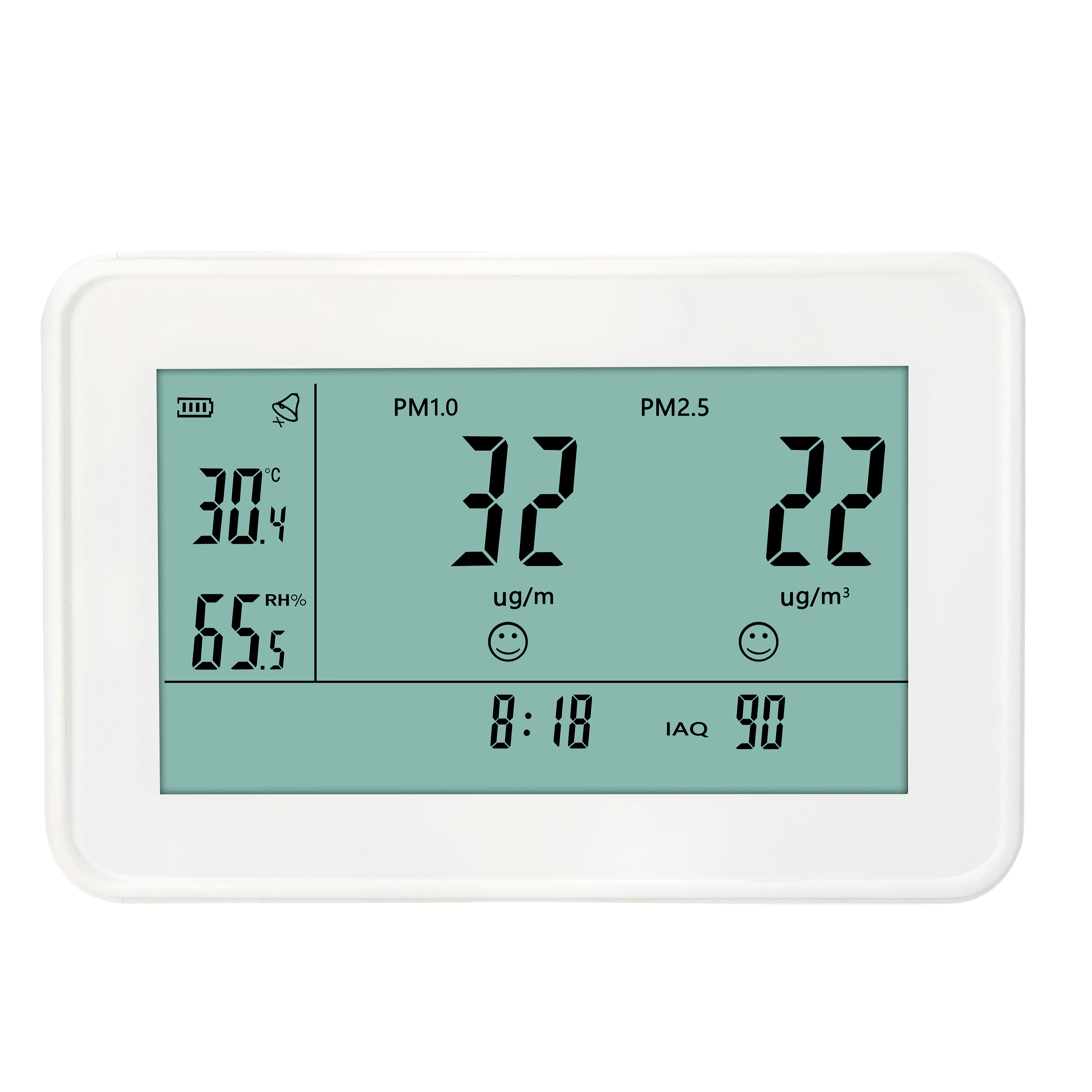 Pm2.5 Pm10 Pm1+temperature+humidity Air Quality Meter Environment Meter ...