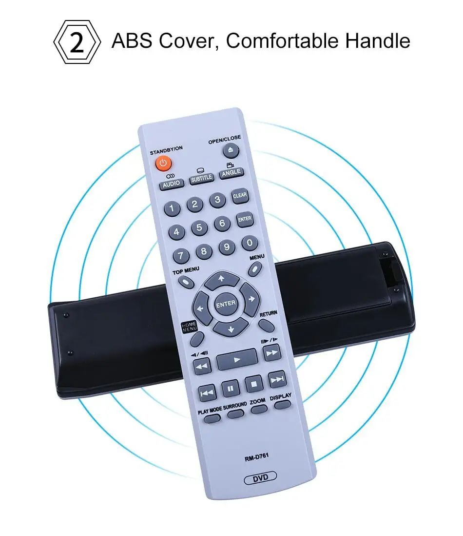 For Pioneer Dvd Player Remote Control Rm-d761 Vxx2913 Vxx2914 Vxx2865 ...