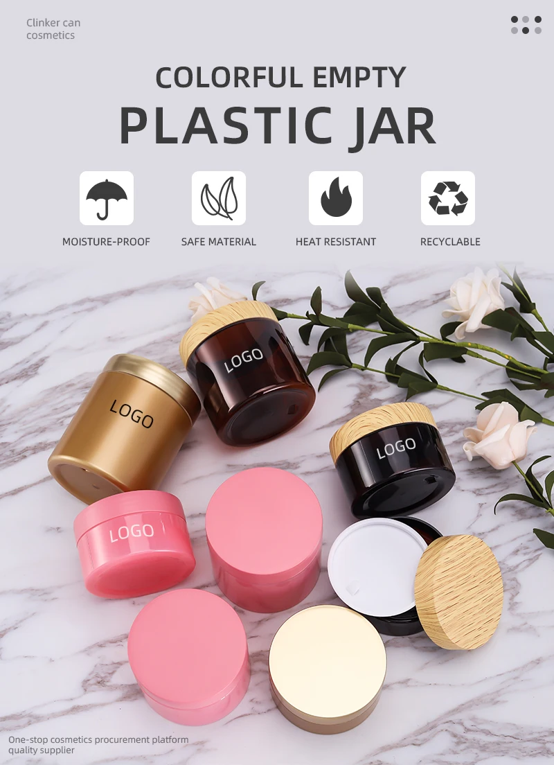 50g 80g 100g 120g 130g 200g 250g Pink Jar Container 8oz Pink Cosmetic ...